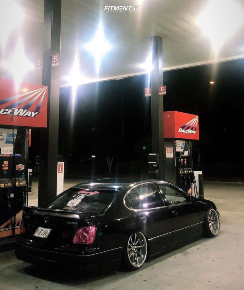 1998 Lexus GS300 4dr Sedan with 19x9.5 Weds Vishunu and Achilles 215x35 ...