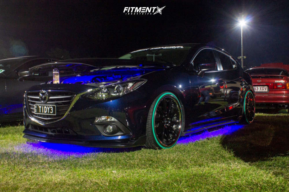 2016 Mazda 3 Touring with 20x8.5 Hussla Maz and Nankang 225x35 on ...