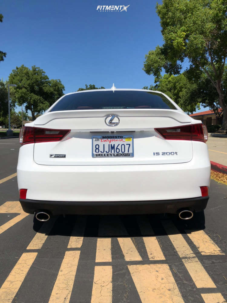 2016 Lexus IS200t F Sport with 18x8 Enkei RPF1 and Yokohama 225x40 on ...