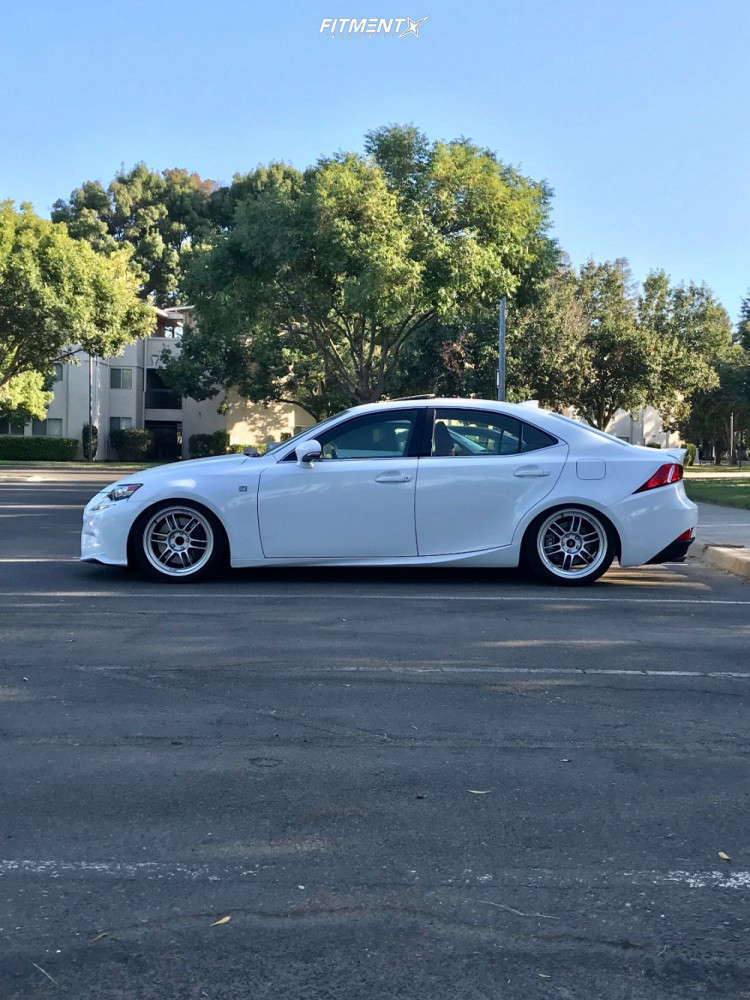 2016 Lexus IS200t F Sport with 18x8 Enkei RPF1 and Yokohama 225x40 on ...