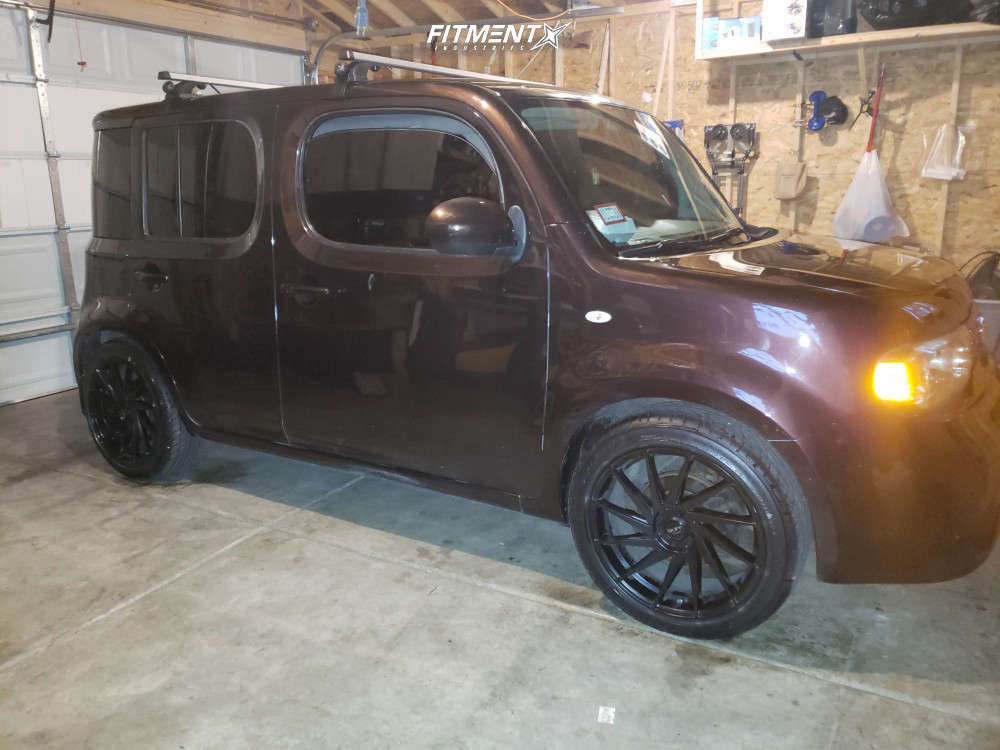 2009 Nissan Cube Base with 18x8 Ruff R363 and Ohtsu 245x45 on Coilovers ...