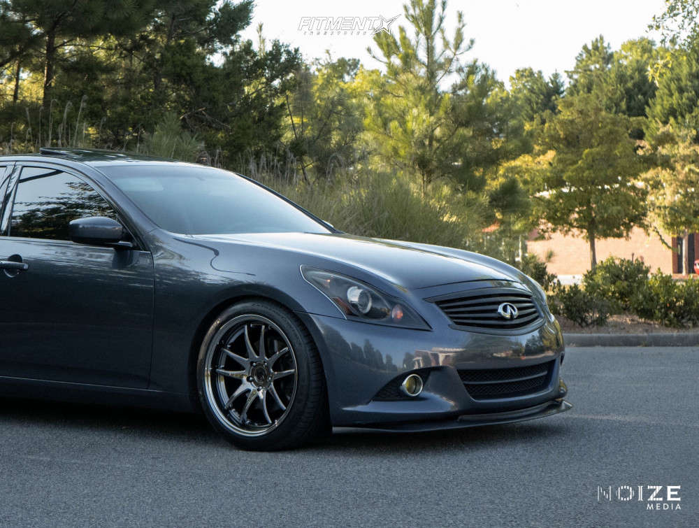 2012 INFINITI G37 X with 19x9.5 Aodhan DS02 and Continental 245x40 on ...