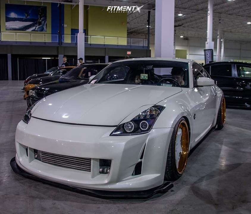 2006 Nissan 350Z Base with 19x10.5 Weds Bazreia and Michelin 245x35 on ...