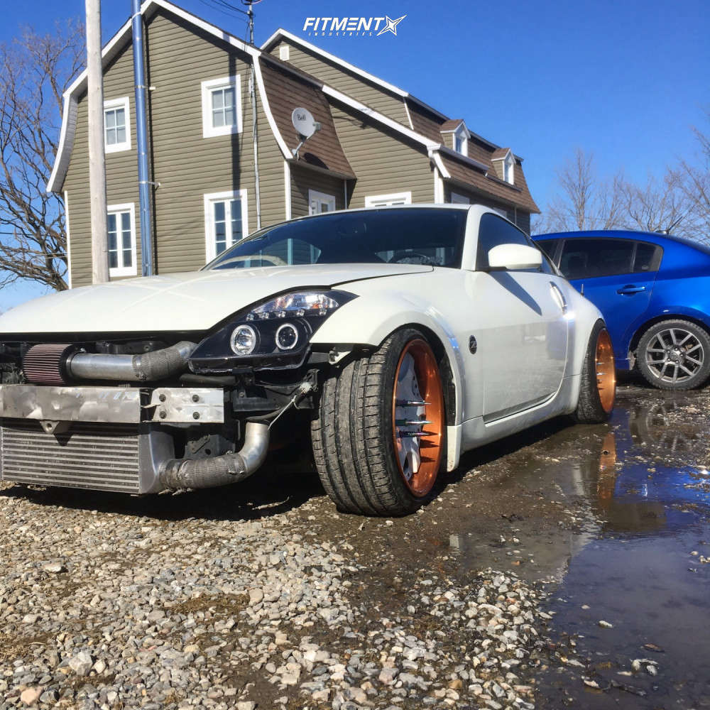 2006 Nissan 350Z Base with 19x10.5 Weds Bazreia and Michelin 245x35 on ...