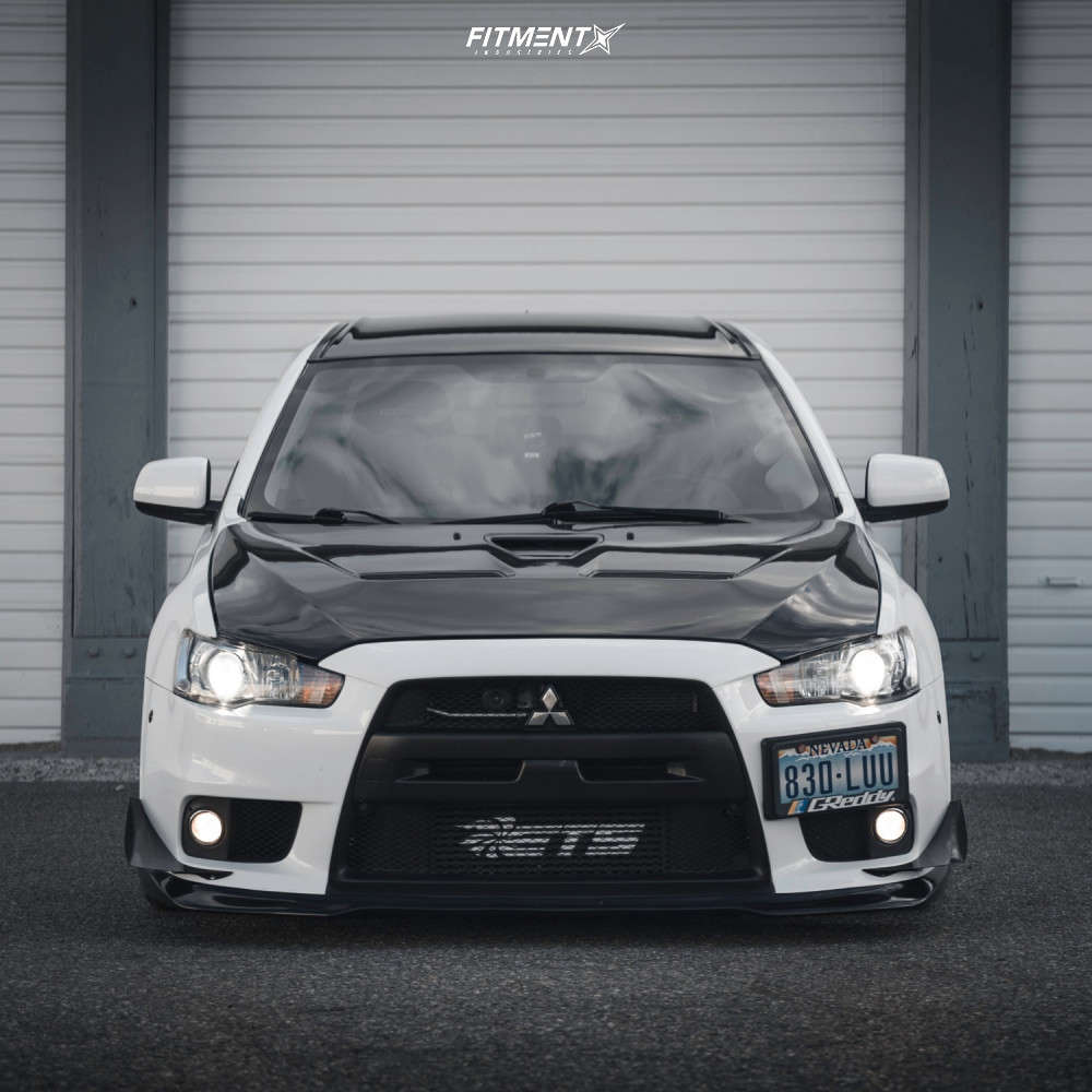 2008 Mitsubishi Lancer Evolution GSR with 18x9.5 Enkei RPF1 and ...