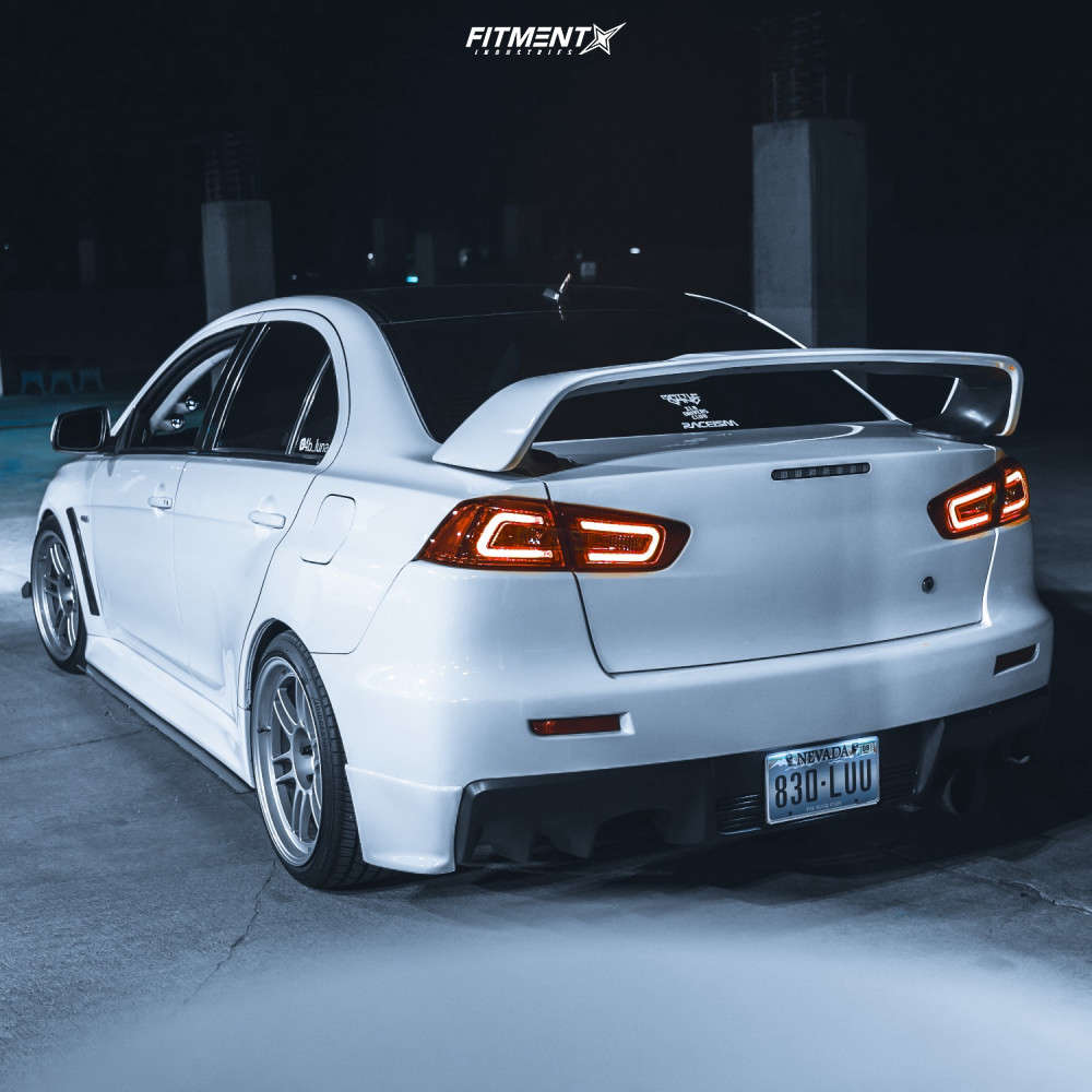 2008 Mitsubishi Lancer Evolution GSR with 18x9.5 Enkei RPF1 and ...