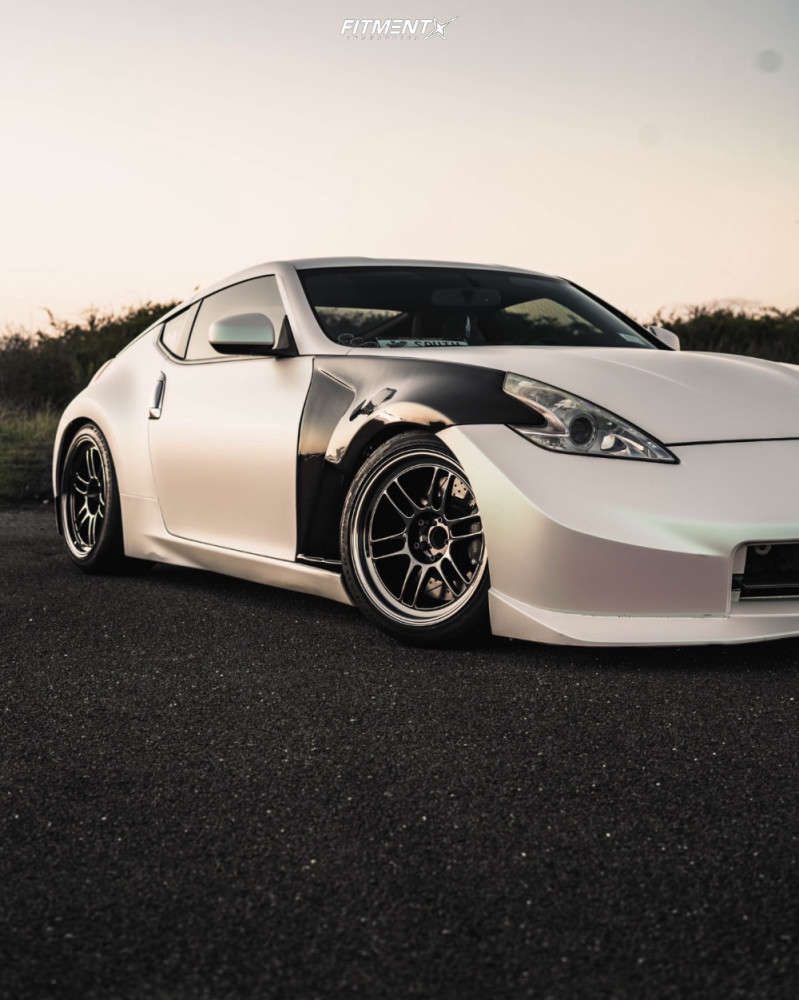 2009 Nissan 370Z Touring with 18x9.5 Enkei RPF1 and Firestone 255x35 on ...