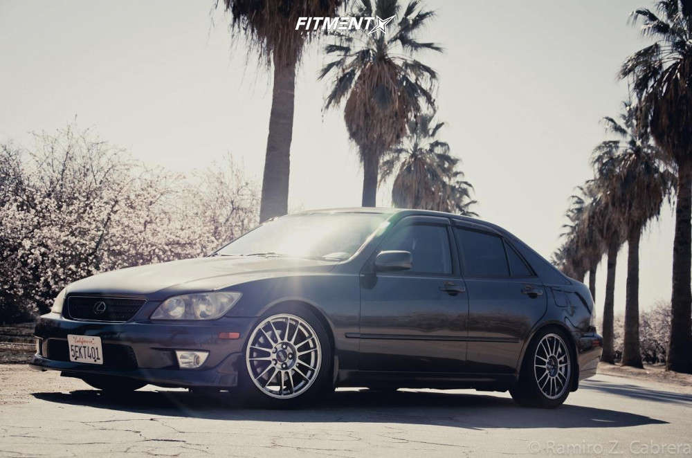 2001 Lexus IS300 Base with 17x8 BBS Evo 9 MR and Federal 215x45 on ...