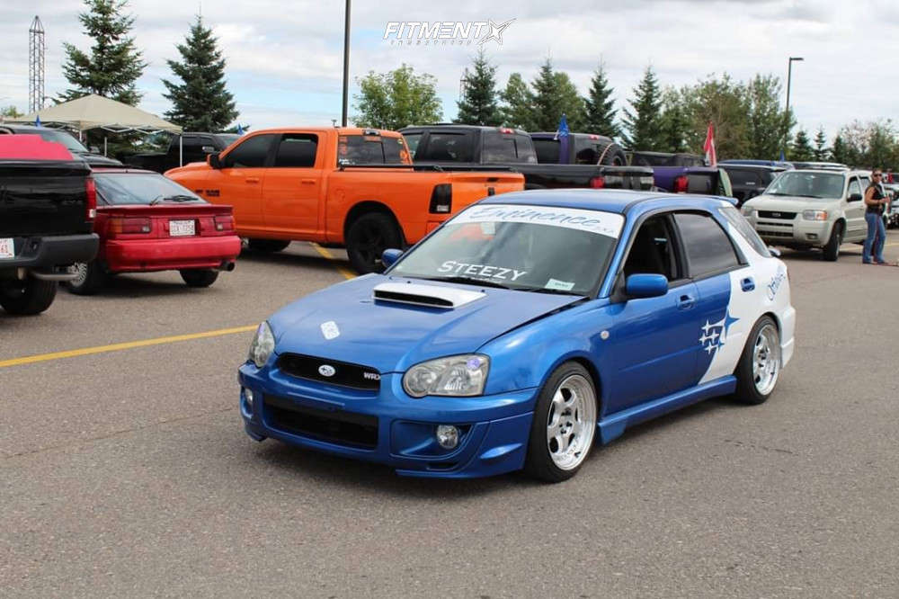 2003 Subaru WRX Base with 17x8.5 ESR Sr06 and Nitto 215x45 on Lowering ...