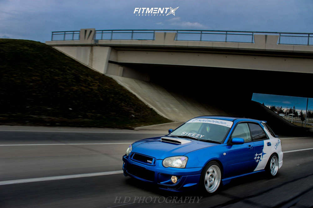 2003 Subaru WRX Base with 17x8.5 ESR Sr06 and Nitto 215x45 on Lowering ...
