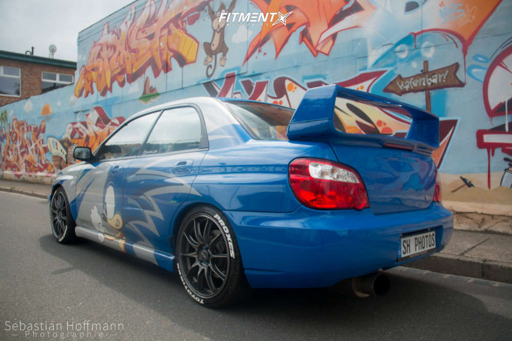 2003 Subaru Impreza WRX with 18x8.5 OZ Racing Hyper GT HLT and Toyo ...