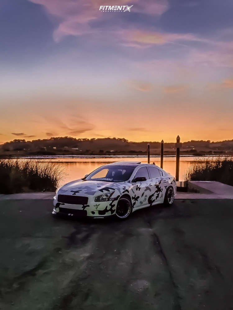 2012 Nissan Maxima S with 18x9.5 Cosmis Racing XT-206R and Toyo Tires ...