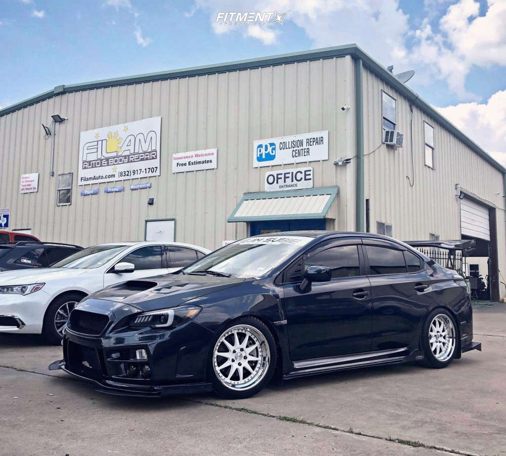 2018 Subaru WRX Base with 18x10 Avant Garde F120 and Michelin 265x35 on ...