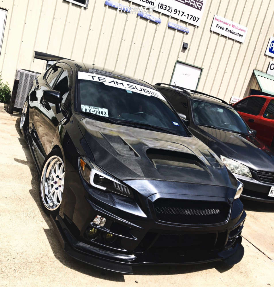 2018 Subaru WRX Base with 18x10 Avant Garde F120 and Michelin 265x35 on ...