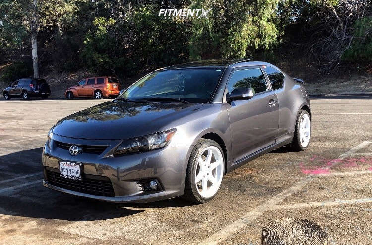 2013 Scion TC Base with 18x8.5 ESR Sr07 and Continental 225x40 on Stock ...