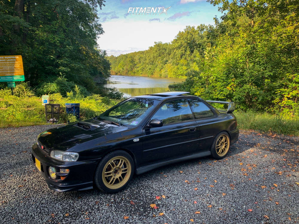 1999 Subaru Impreza RS with 17x7 Enkei RPF1 and Continental 225x45 on ...