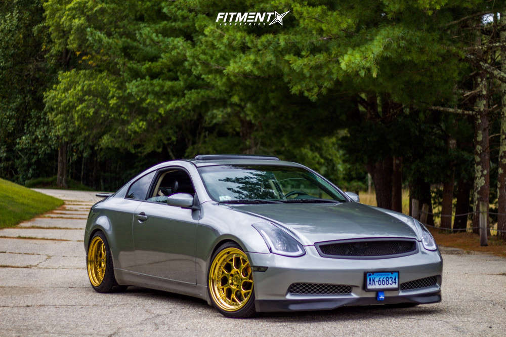 2004 INFINITI G35 Rwd 2dr Coupe w/Leather (3.5L 6cyl 6M) with 18x9.5 ...