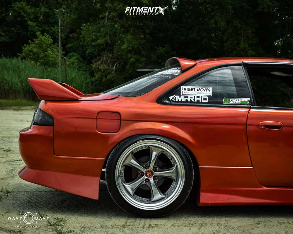 1995 Nissan 240SX 2dr Coupe with 18x10 Work VS KF and Federal 225x40 on ...