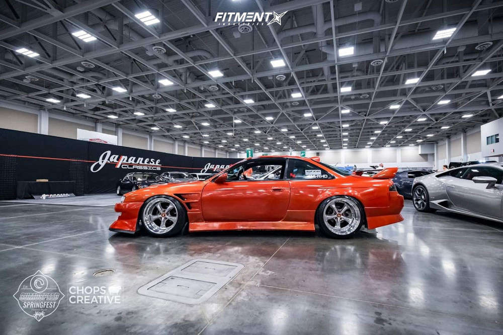 1995 Nissan 240SX 2dr Coupe with 18x10 Work VS KF and Federal 225x40 on ...