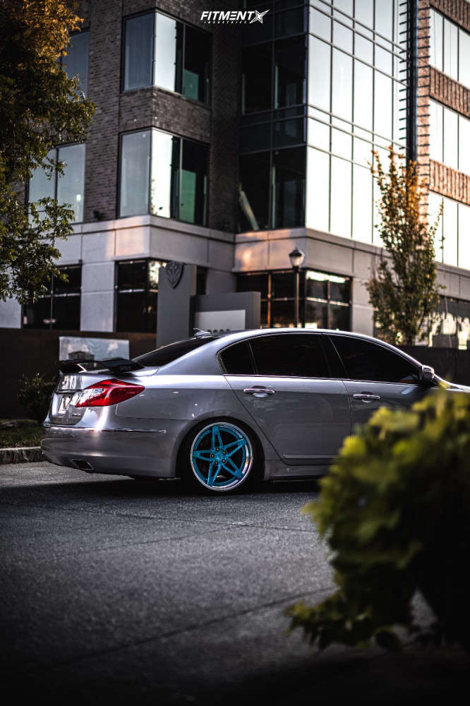 2013 Hyundai Genesis 3.8 with 20x10.5 SevenK Korsa and Achilles 245x30 ...