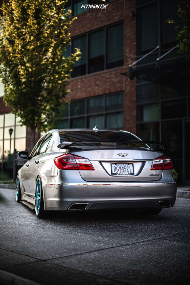 2013 Hyundai Genesis 3.8 with 20x10.5 SevenK Korsa and Achilles 245x30 ...