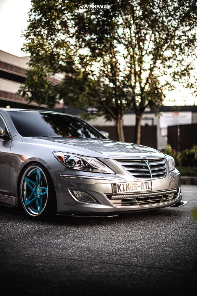 2013 Hyundai Genesis 3.8 with 20x10.5 SevenK Korsa and Achilles 245x30 ...