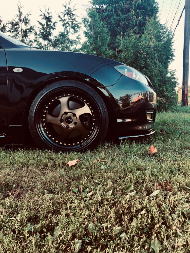 2008 Mazda 3 GT with 18x8.5 JNC Jnc034 and Zeta 215x40 on Lowering ...