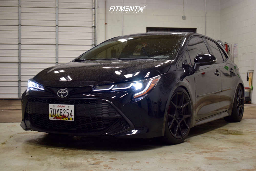 2019 Toyota Corolla SE with 18x9.5 Rotiform Kps and Hankook 235x40 on ...