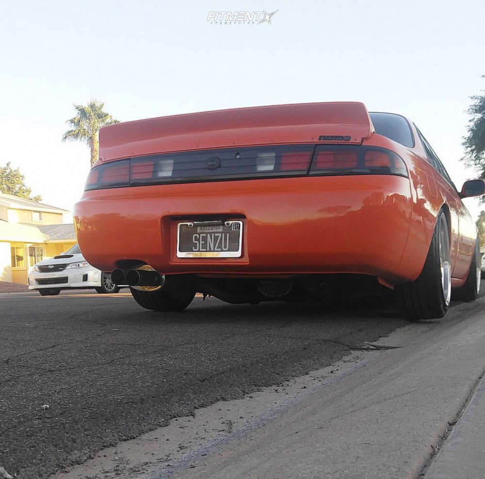 1995 Nissan 240SX Base with 17x9 Blitz Type 01 and Yokohama 215x40 on ...