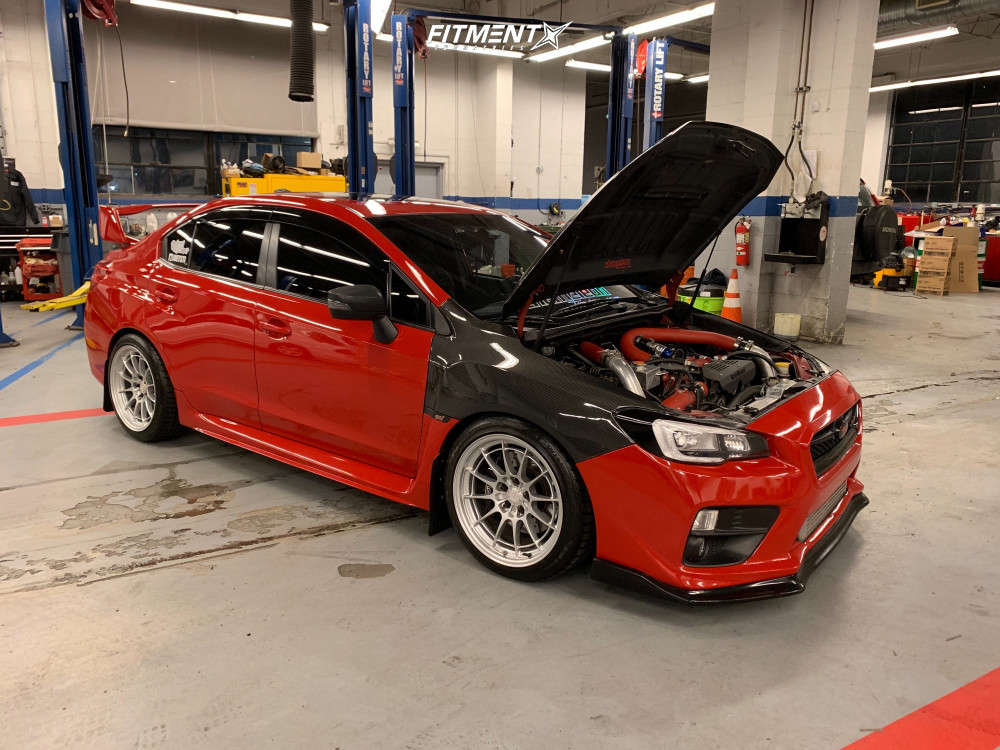 2015 Subaru WRX STI Limited with 18x9.5 Enkei NT03M and Dunlop 245x40 ...