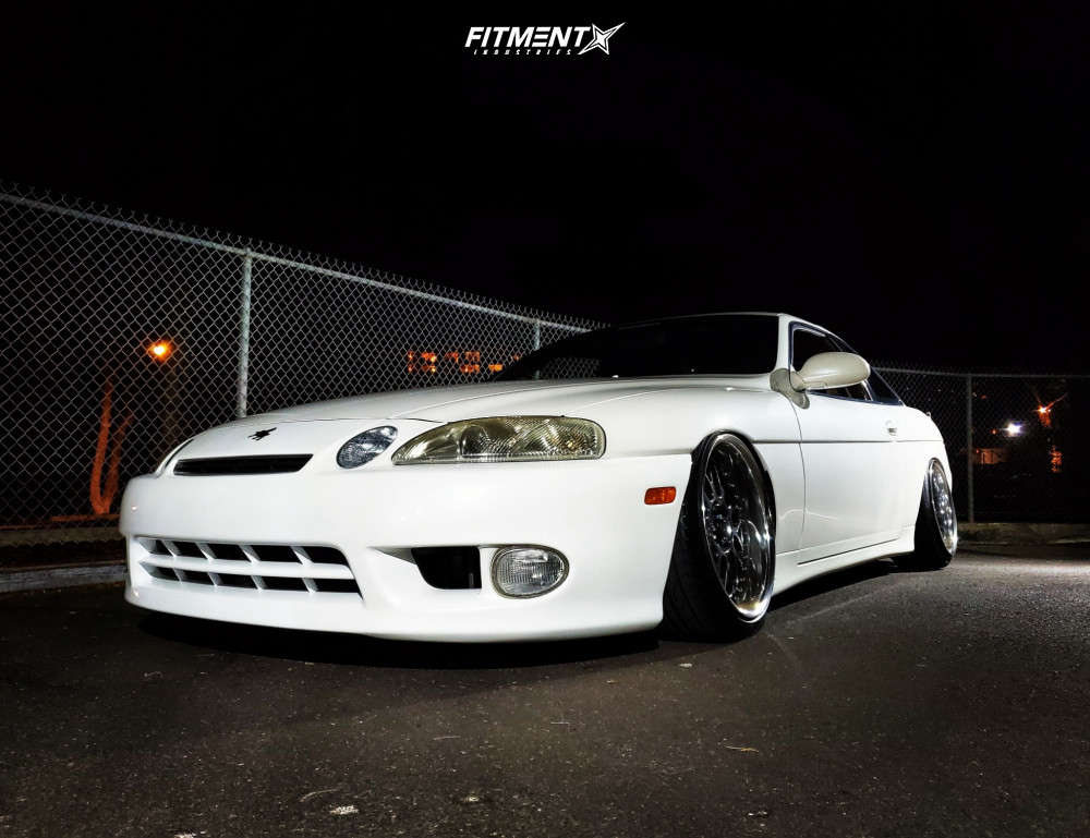 1997 Lexus SC400 Base with 18x9.5 Work Vs Xx and Hankook 215x40 on Air ...