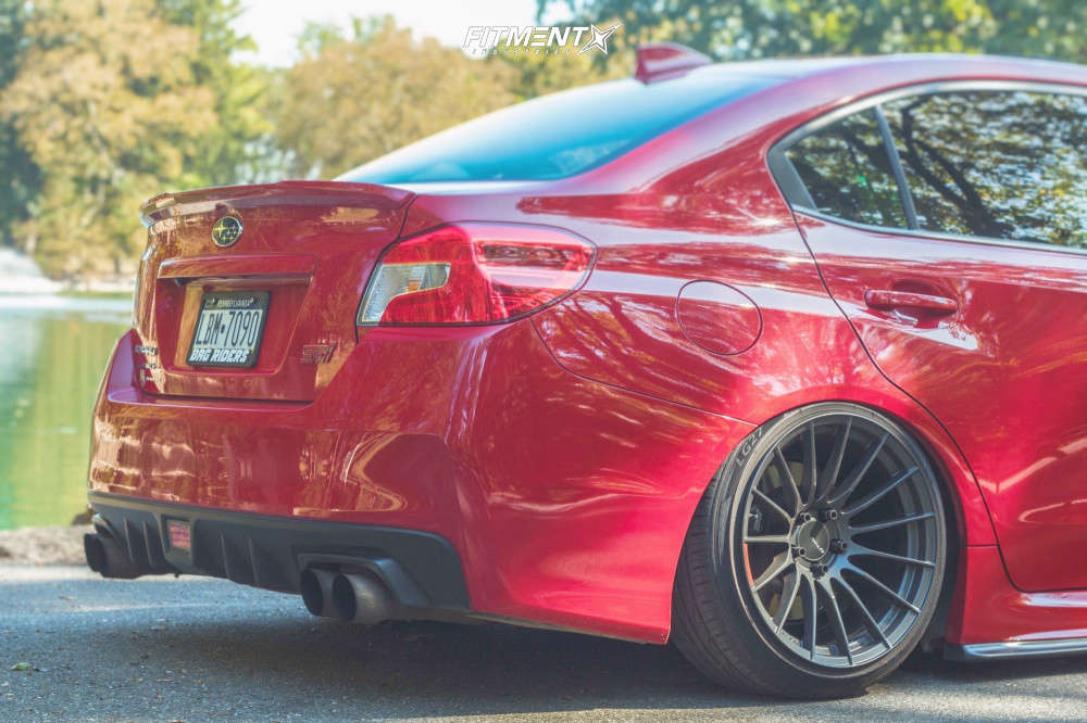 2016 Subaru WRX STI Limited with 18x10 Enkei Rs05-rr and Federal 225x35 ...