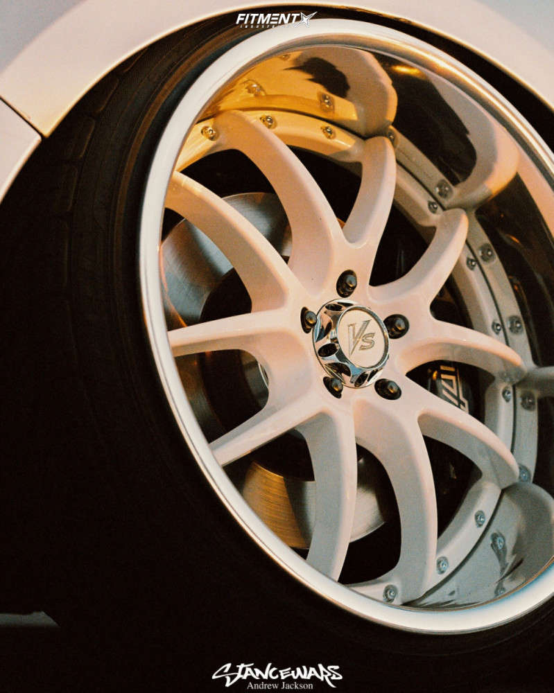 2009 Subaru Impreza WRX STI with 18x10 Work VS SS and Federal 225x35 on ...