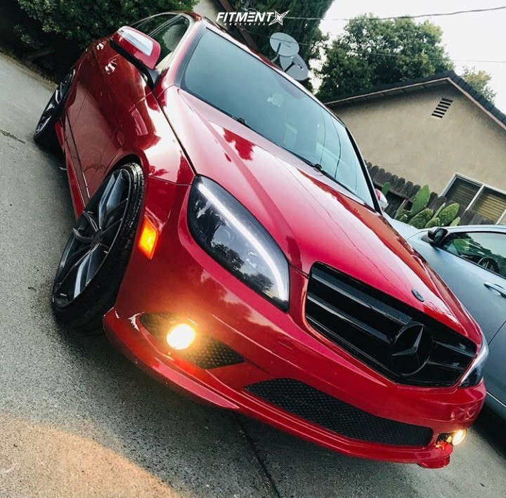 2009 Mercedes-Benz C300 Sport with 20x9 Niche Vosso and Lexani 245x30 ...