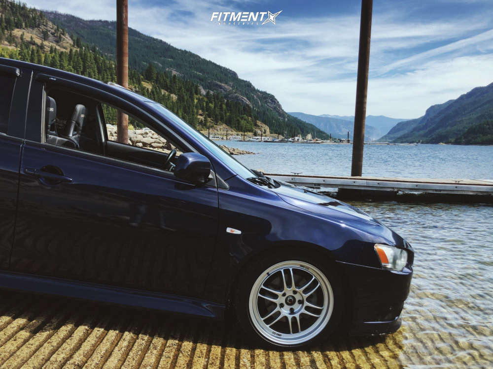 2014 Mitsubishi Lancer Ralliart with 18x8.5 Enkei RPF1 and Goodyear ...