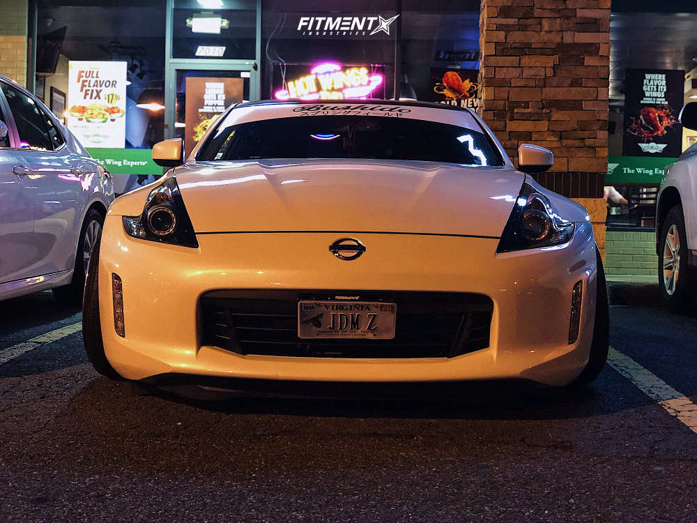 2018 Nissan 370Z Sport Tech with 19x11.5 Work Ls207 and Nexen 255x35 on ...