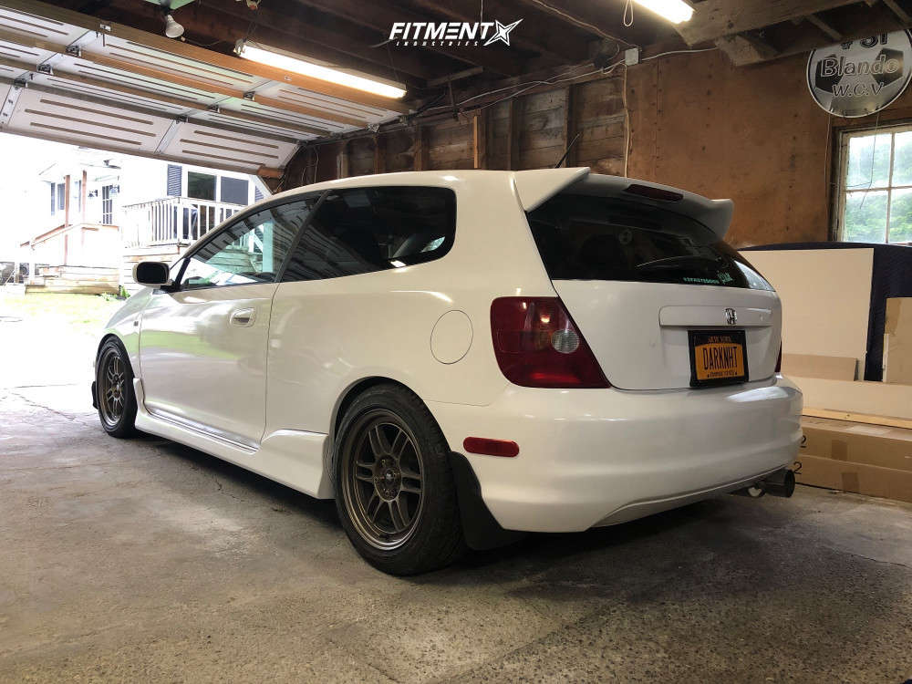 2002 Honda Civic Si with 16x7 MST Suzuka and Ohtsu 205x55 on Coilovers ...