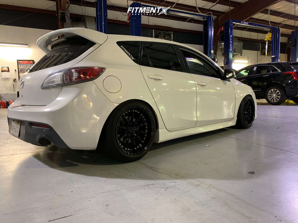 2013 Mazda 3 Mazdaspeed with 18x9.5 Aodhan DS07 and Federal 225x40 on ...