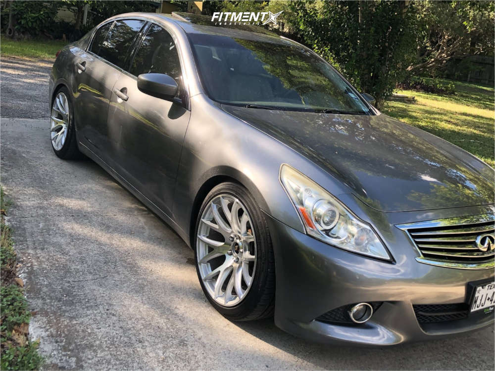 2012 INFINITI G37 X with 19x9.5 ESR Sr12 and Nexen 245x40 on Stock ...