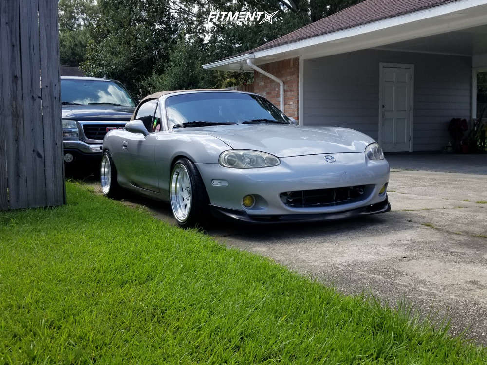 2001 Mazda MX-5 Miata Base with 16x9 Whistler Kr7 and Yokohama 215x40 ...