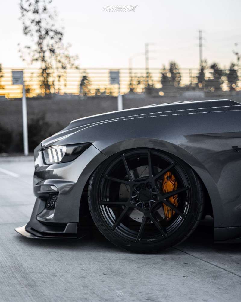 2015 Ford Mustang V6 with 20x9.5 Rotiform Kps and Nitto 285x30 on Air ...
