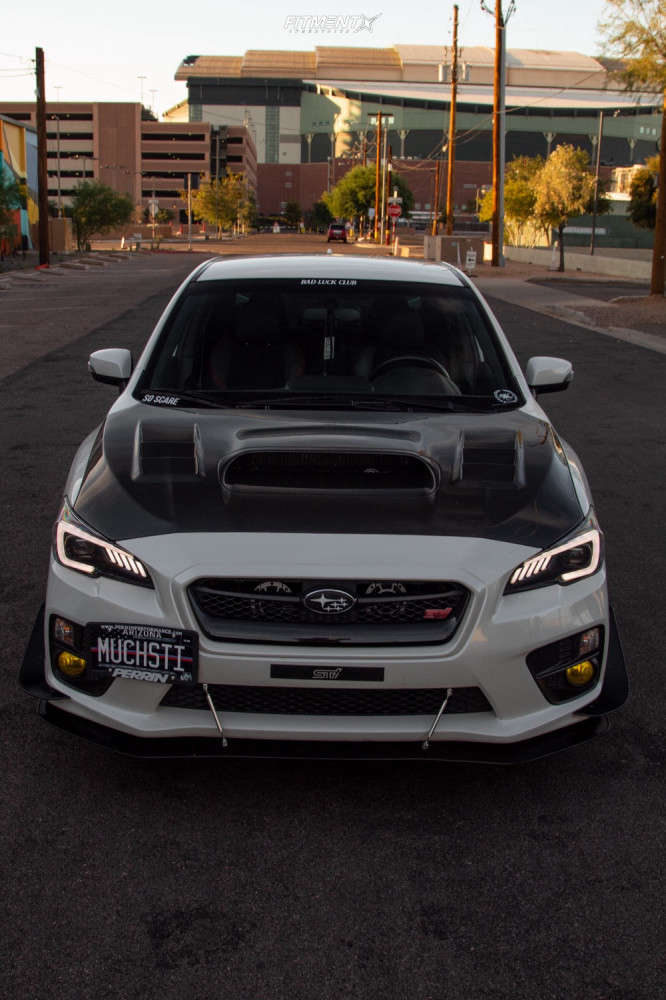 2016 Subaru WRX STI Base with 18x9.5 Enkei RPF1 and Nitto 245x40 on ...