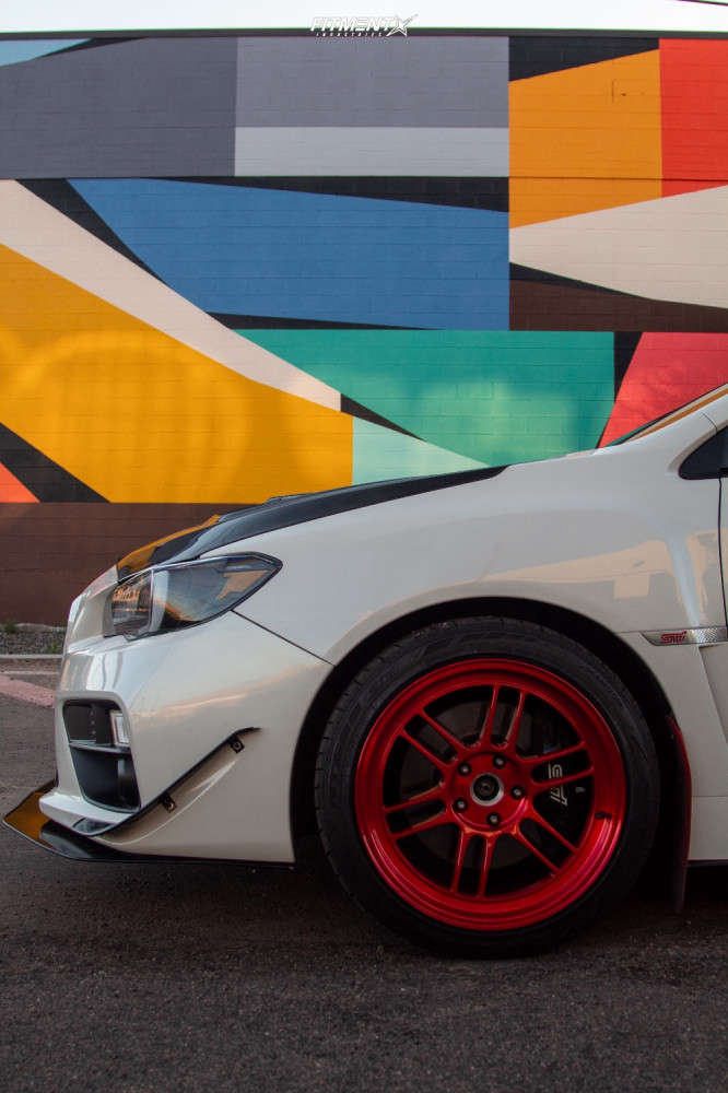 2016 Subaru WRX STI Base with 18x9.5 Enkei RPF1 and Nitto 245x40 on ...