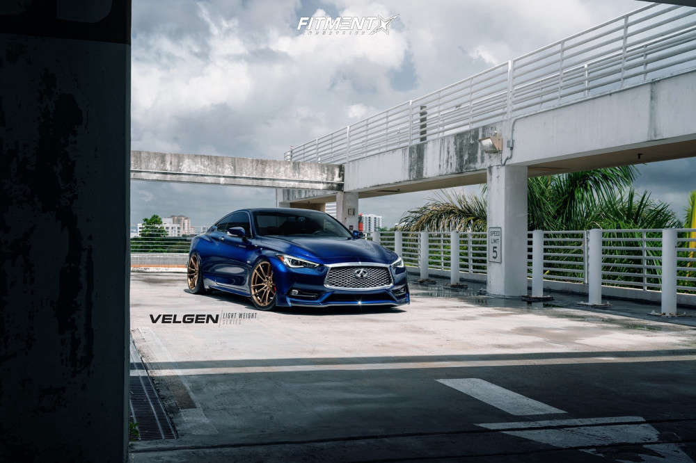 2018 INFINITI Q60 Sport with 20x10.5 Velgen Vf5 and Falken 285x30 on ...
