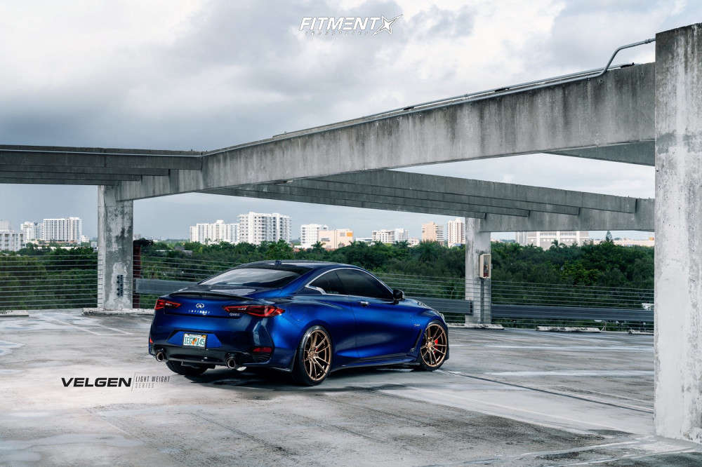 2018 INFINITI Q60 Sport with 20x10.5 Velgen Vf5 and Falken 285x30 on ...