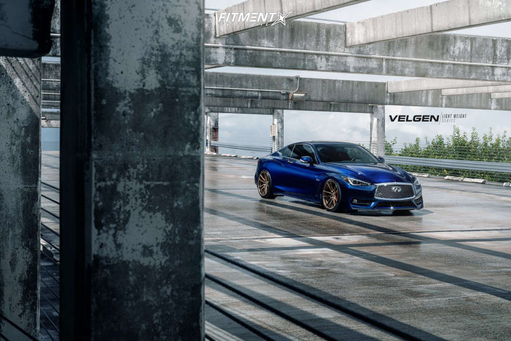 2018 INFINITI Q60 Sport with 20x10.5 Velgen Vf5 and Falken 285x30 on ...