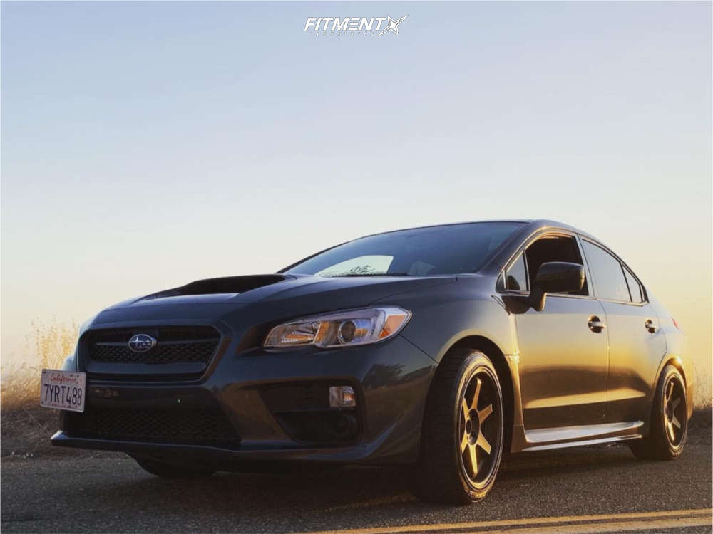 2017 Subaru WRX Base with 18x9.5 ESR Sr07 and Nitto 245x40 on Stock ...