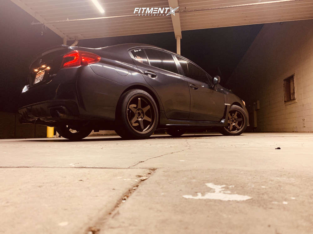 2017 Subaru WRX Base with 18x9.5 ESR Sr07 and Nitto 245x40 on Stock ...