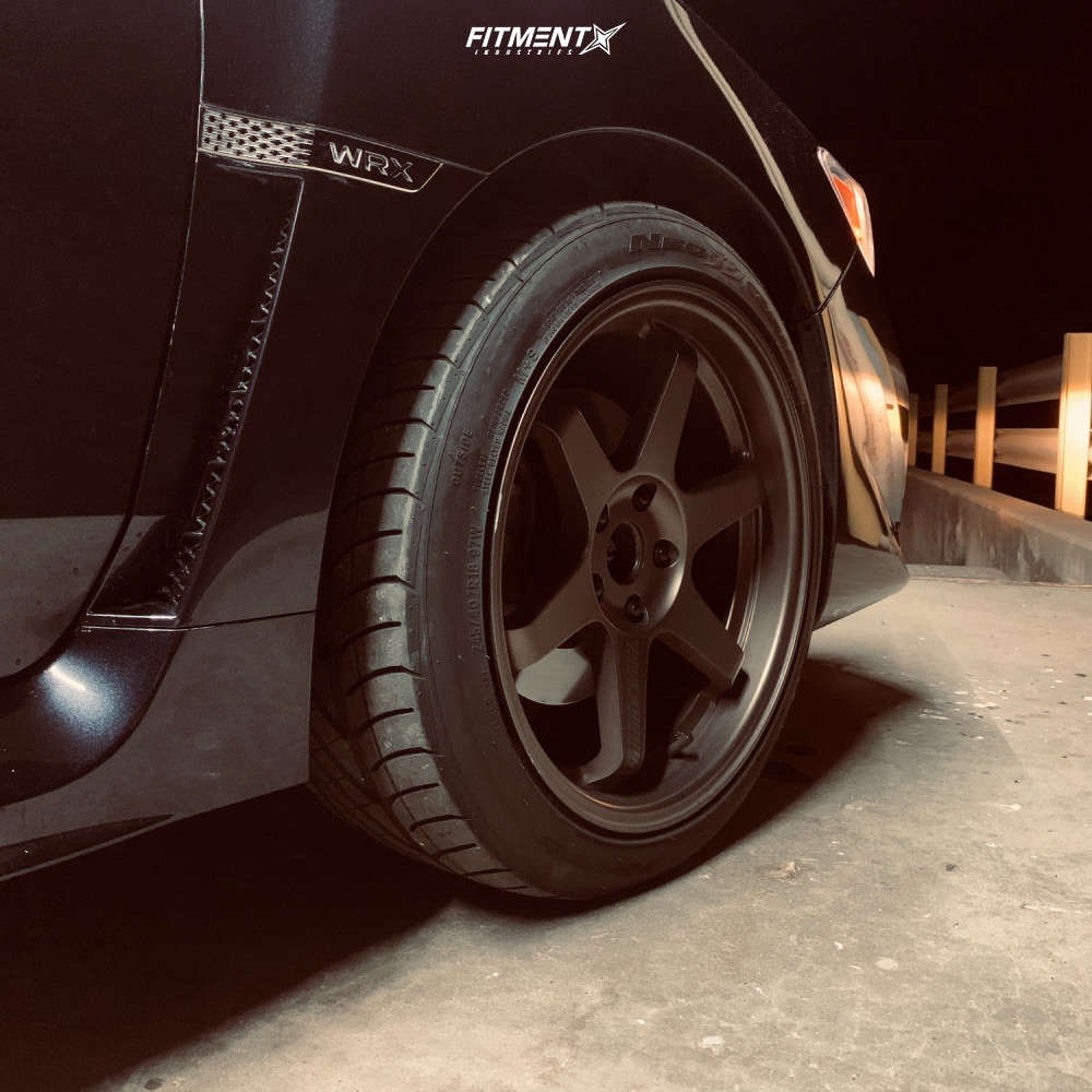 2017 Subaru WRX Base with 18x9.5 ESR Sr07 and Nitto 245x40 on Stock ...