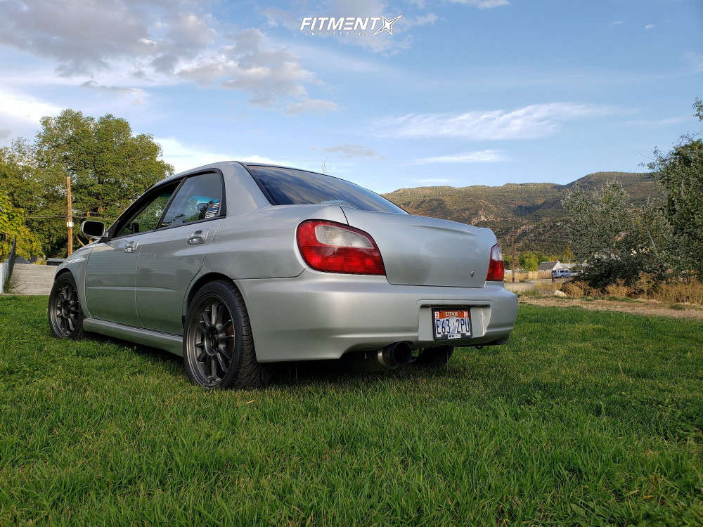 2002 Subaru Impreza WRX with 18x8.5 Konig Hypergram and Federal 235x40 ...